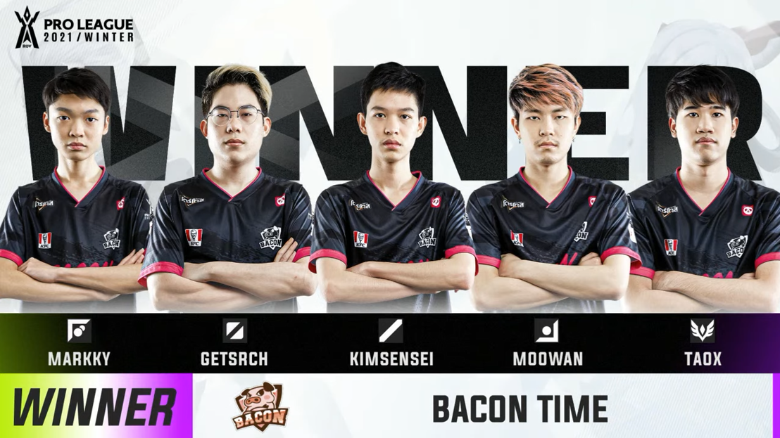 Bacon Time ทีมที่ 3 การันตีเพลย์ออฟ RoV โปรลีก | ONE Esports Thailand