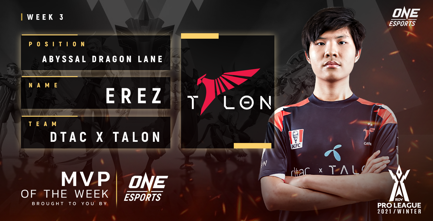 THE MVP : ทีมยอดเยี่ยม RoV Pro League 2021 Winter week 3 | ONE Esports ...