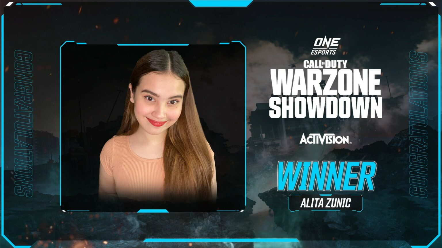 Alita Zunic ผงาดคว้าแชมป์ ONE Esports Warzone Showdown | ONE Esports ...