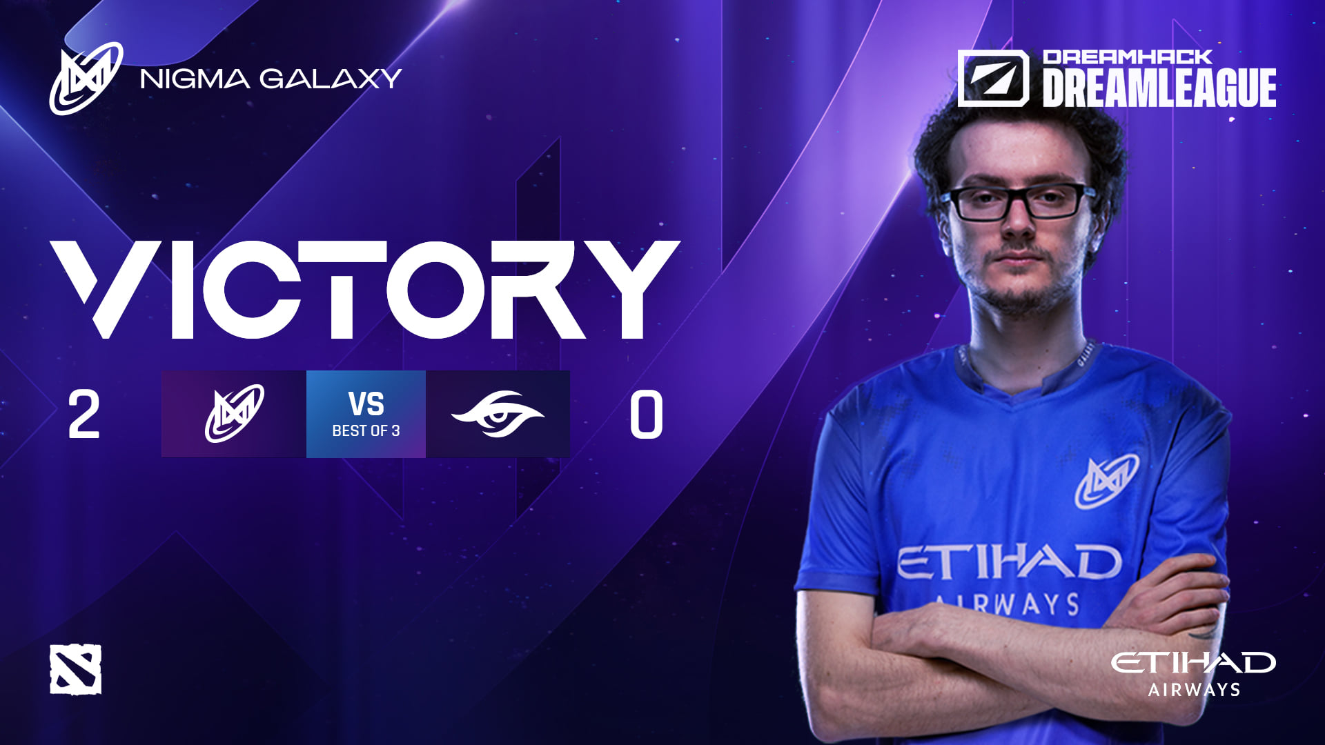 ของแสลง! Nigma Galaxy โชว์โหด ซัด Secret 2-0 | ONE Esports Thailand