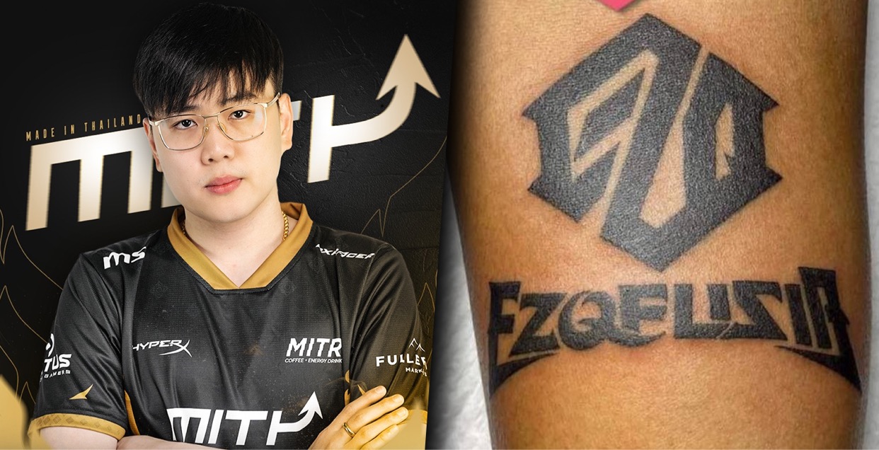 ใจนายมันได้! Ezqelusia สุดปลื้ม เจอแฟนคลับสักชื่อบนแขน | ONE Esports Thailand
