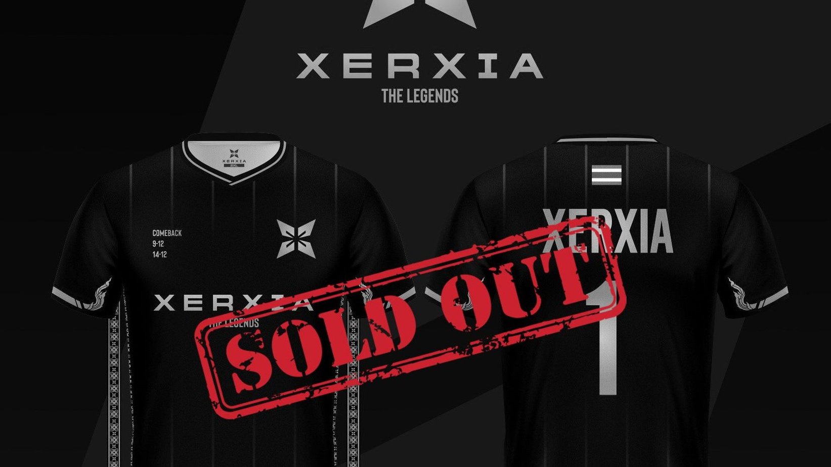 เสื้อ XERXIA Legends Vol.1 ถูกจองหมดในชั่วโมงเดียว | ONE Esports Thailand