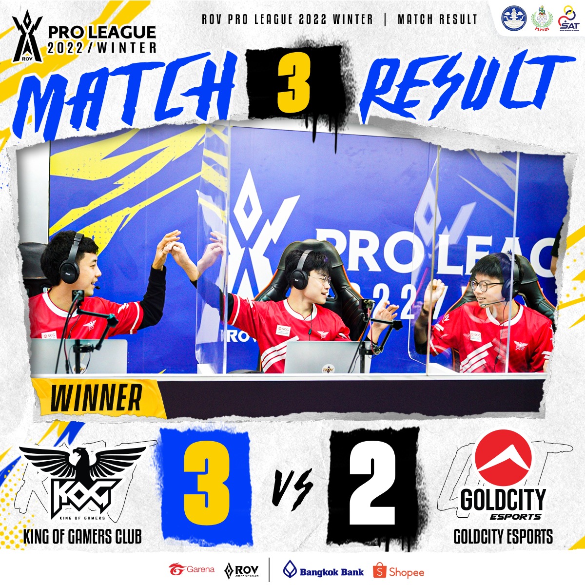 KOG โชว์ฮึดพลิกชนะ GoldCity คว้าแต้ม RoV Pro League 2022 | ONE Esports ...