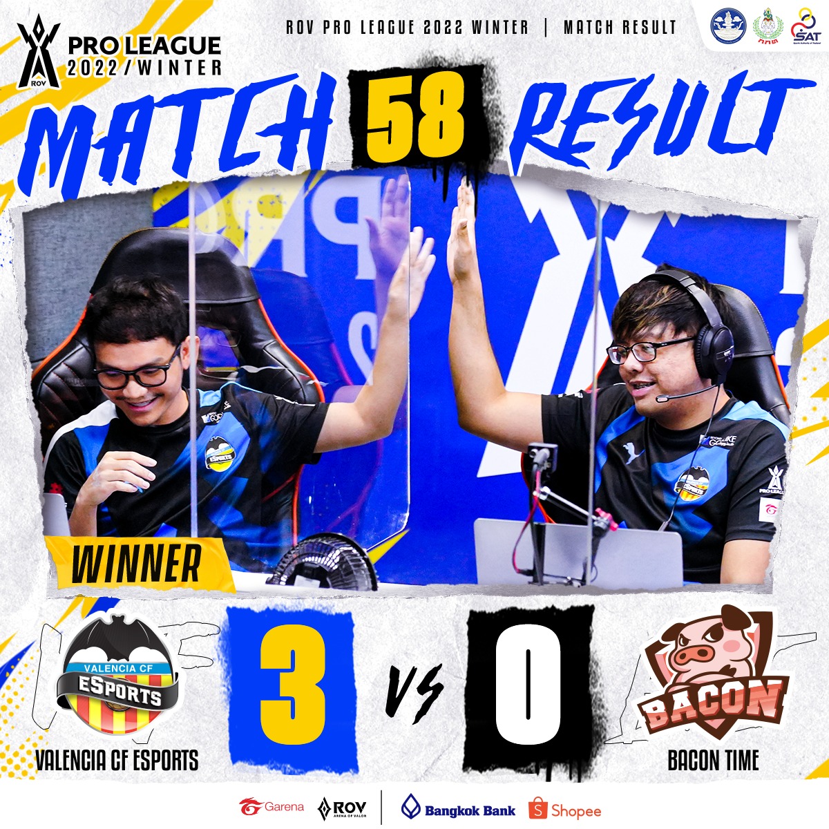 Valencia จัดหนัก Bacon Time 3-0 รั้งท็อป 4 เหนียวแน่น | ONE Esports ...