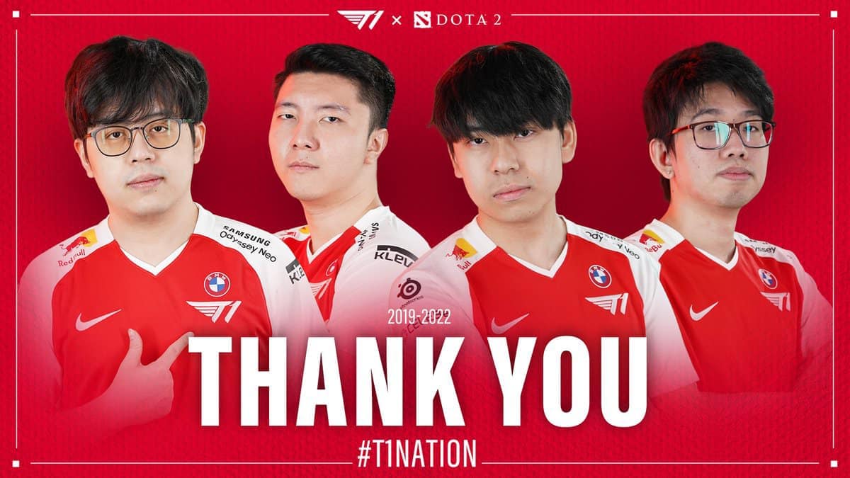T1 ประกาศแยกทางผู้เล่น Dota2 แบบยกชุด | ONE Esports Thailand