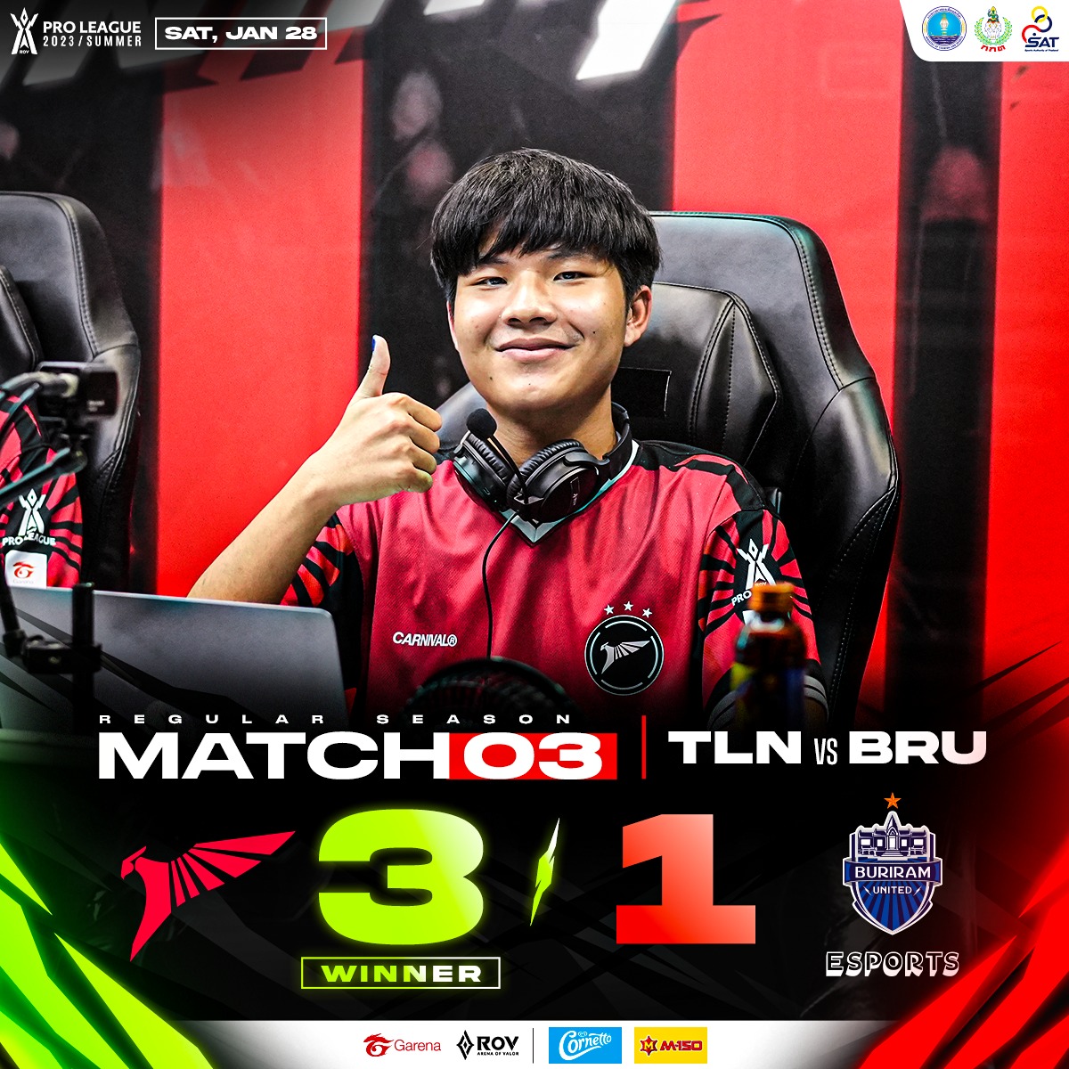 Talon ล้างตา Buriram 3-1 เปิดศึก RPL 2023 Summer | ONE Esports Thailand