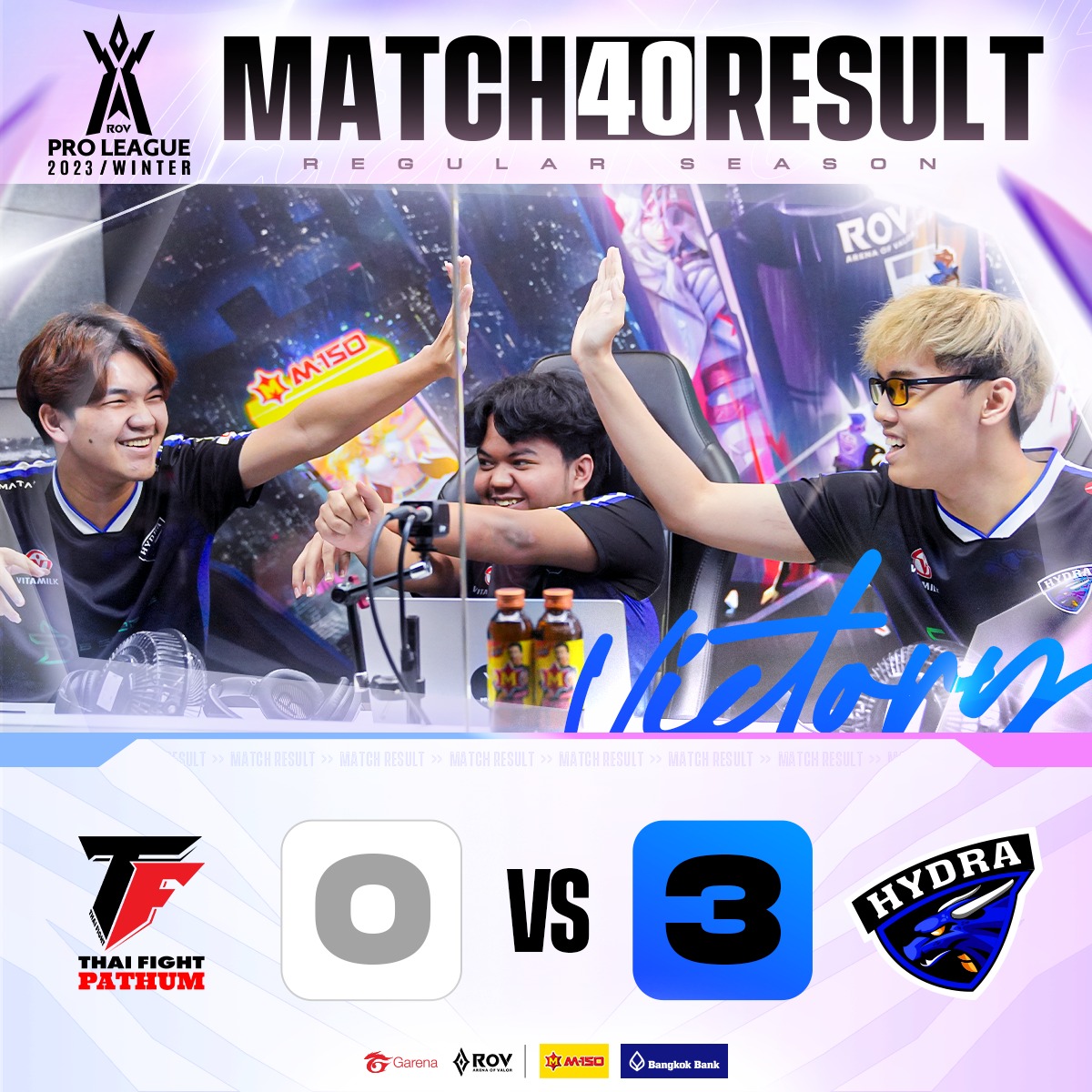 B Esports x Hydra เอาชนะ Thai Fight Pathum 3-0 ยึดอันดับ 2 | ONE Esports Thailand