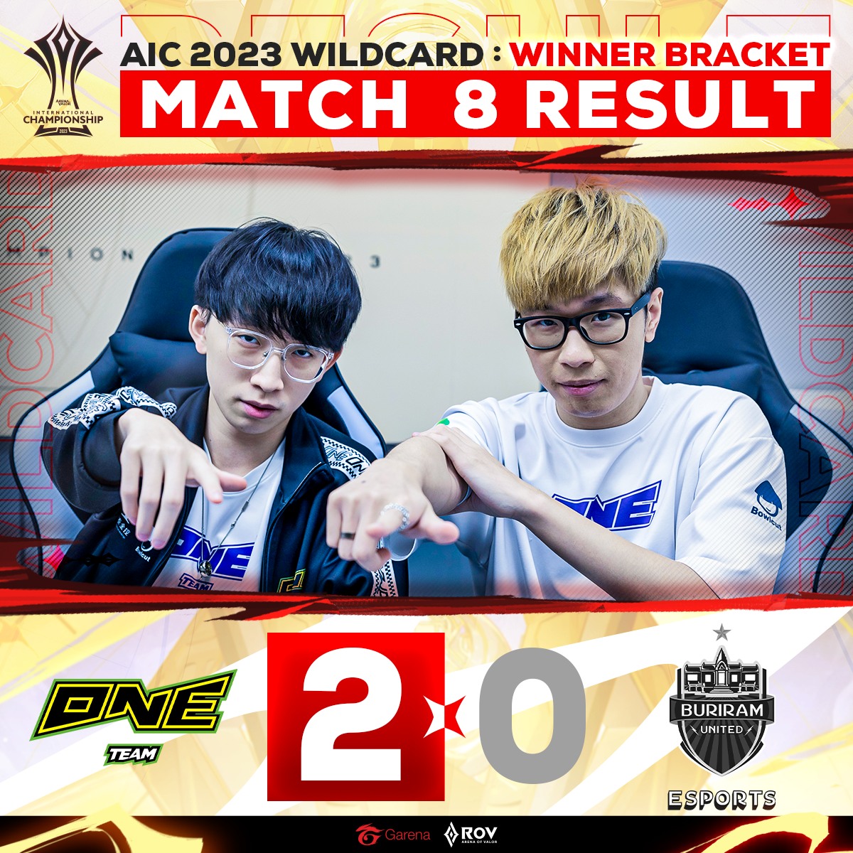 Buriram United และ Valencia แพ้ร่วงสายล่าง AIC 2023 Wildcard | ONE Esports Thailand