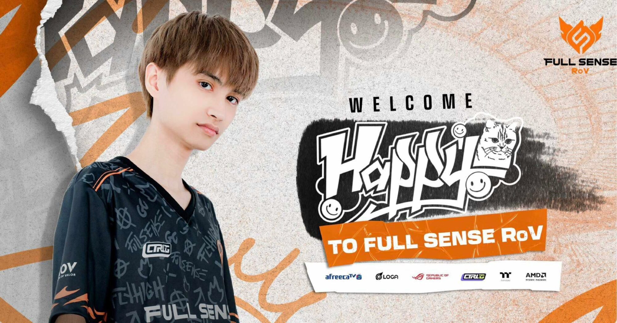 รายแรก! FULL SENSE เปิดตัว Happy รับบทกัปตันทีม RoV | ONE Esports Thailand