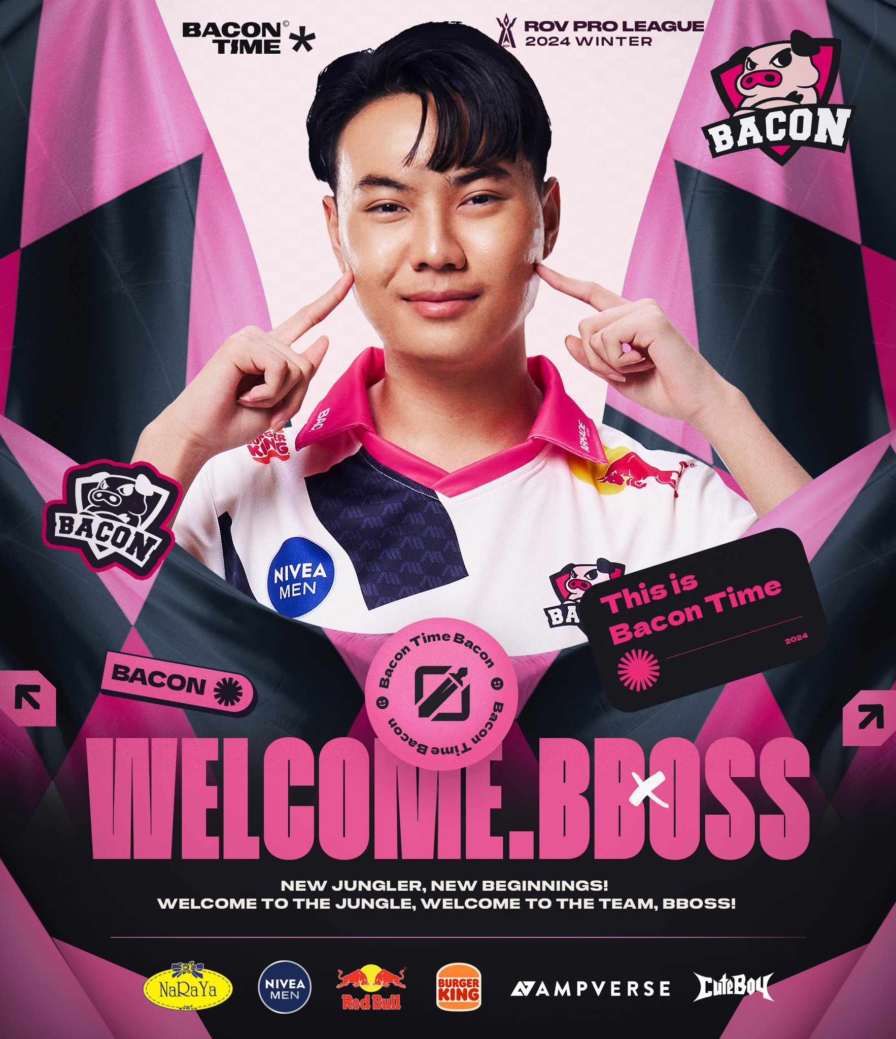 Bacon Time เปิดตัวป่าคนใหม่ดึง Bboss คืนถิ่น | ONE Esports Thailand