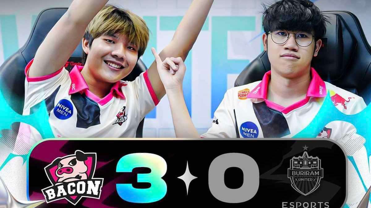 Bacon Time เกมไวกด Buriram United 3-0 คว้าชัย 2 นัดรวด | ONE Esports Thailand
