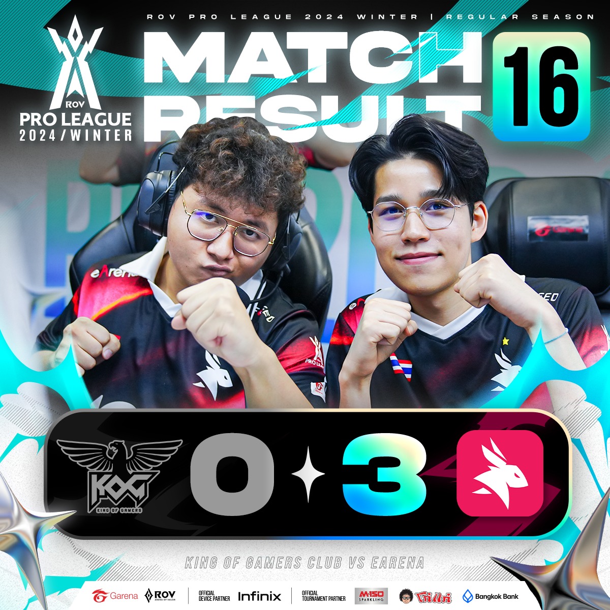 eArena เริ่มแรงชนะ King of Gamers 3-0 เก็บชัย 3 นัดรวด | ONE Esports Thailand
