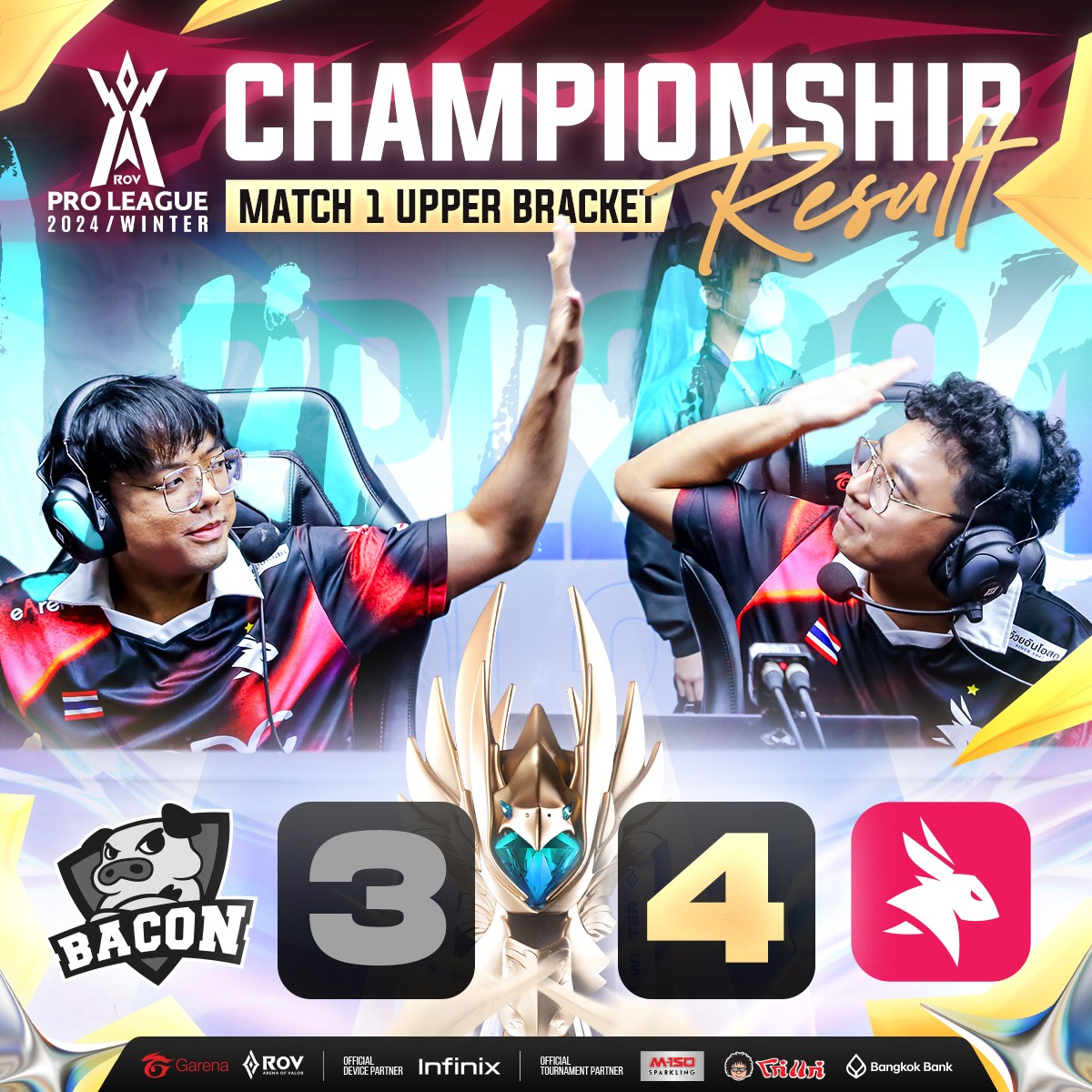 eArena เฉือนชนะ Bacon Time 4-3 ทะลุชิง RoV โปรลีกครั้งแรก | ONE Esports Thailand