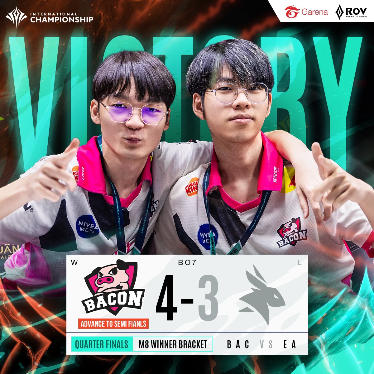 Bacon Time ล้างตาเอาชนะ eArena 4-3 เข้า 4 ทีม AIC 2024 | ONE Esports Thailand