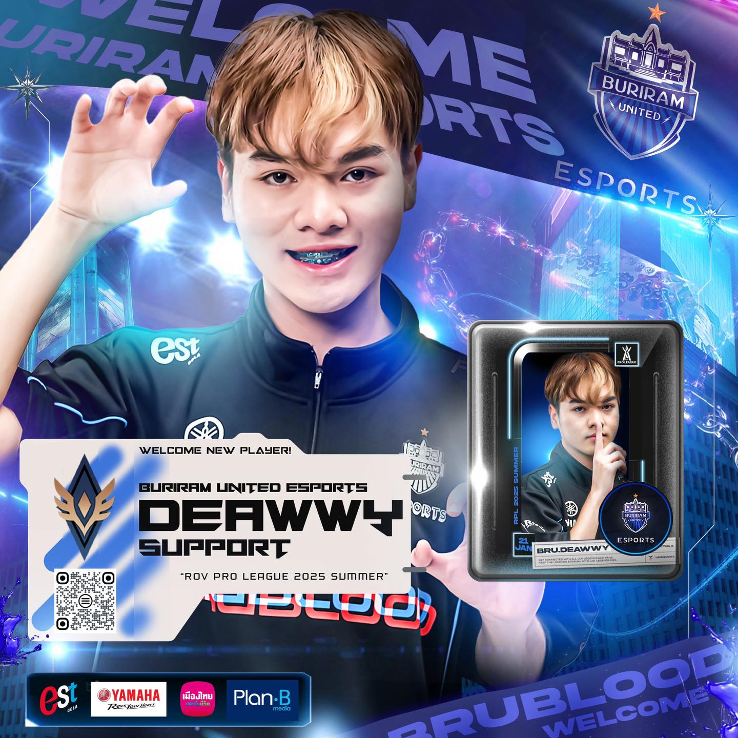 Buriram United เปิดตัว Deawwy เสริมทีม RoV อย่างเป็นทางการ | ONE Esports Thailand