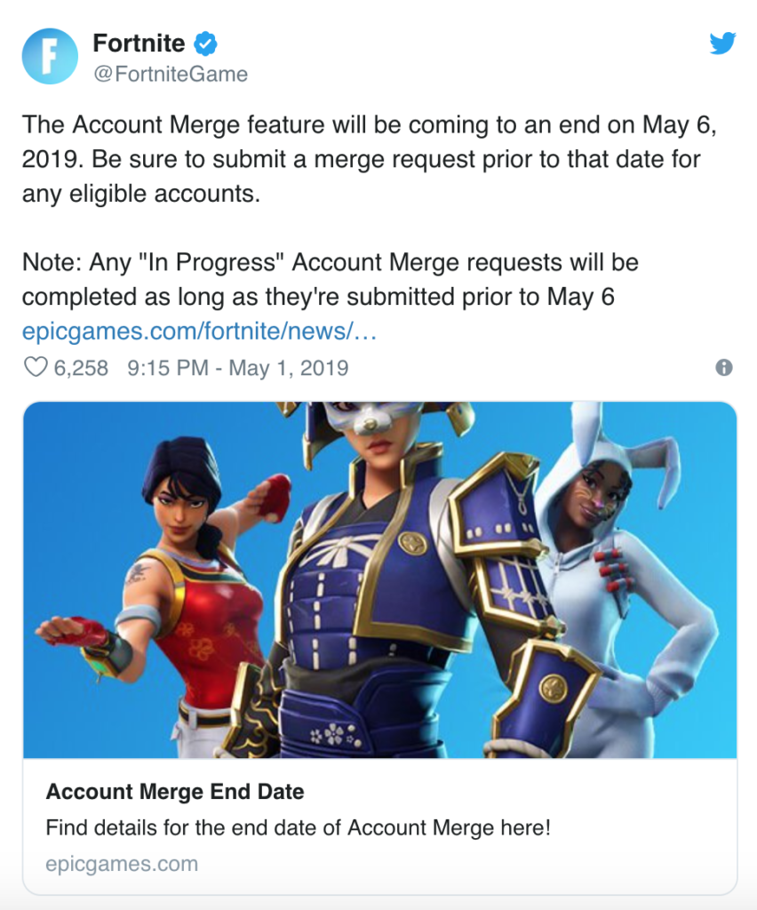 Epic Games สั่งปิดบริการ Account Merge ใน Fortnite สร้างความไม่พอใจให้ ...