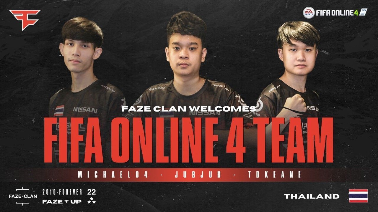 เขย่าวงการ!FaZe Clan เปิดตัวโปรไทยดีกรีแชมป์โลกลุยศึกFIFA Online 4 ...