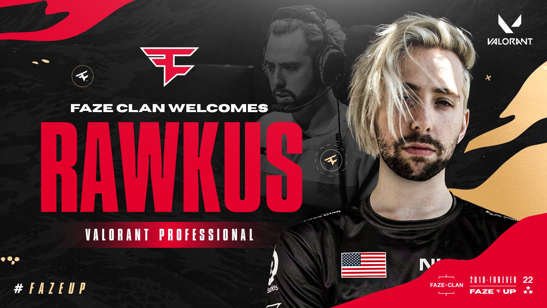 ครบทีม! Rawkus อดีตแชมป์โลก OW ร่วมทัพ VALORANT ของ FaZe Clan | ONE ...