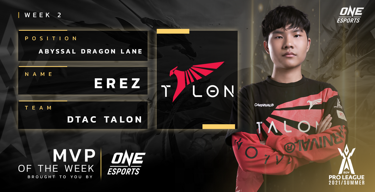 THE MVP : ทีมยอดเยี่ยม RoV Pro League 2021 Summer week 2 | ONE Esports ...